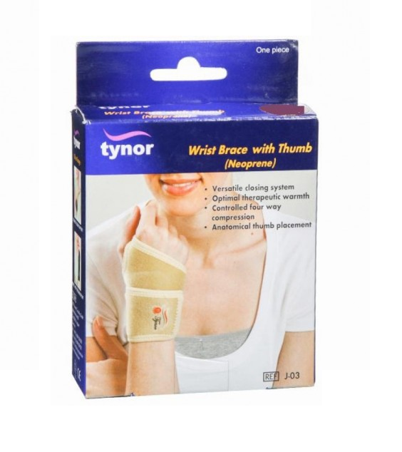 TYNOR WRIST BRACE WITH THUMB NEO J 03 UN | Rosh Medical Company